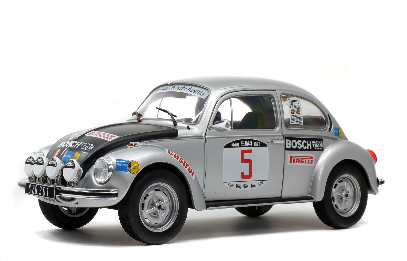 Solido 1:18 VOLKSWAGEN – BEETLE 1303 – RALLYE ELBA 1973 – A.WARMBOLD ...